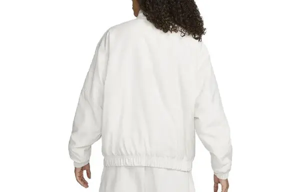 Nike Swoosh Satin Bomber Jacket - Phantom White/silver