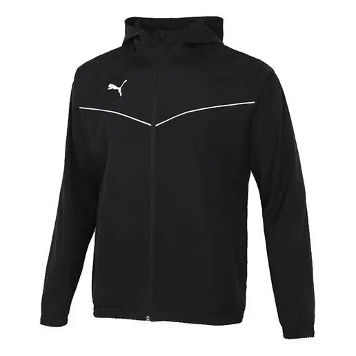 PUMA Full Sleeve Jacket With Logo - Black