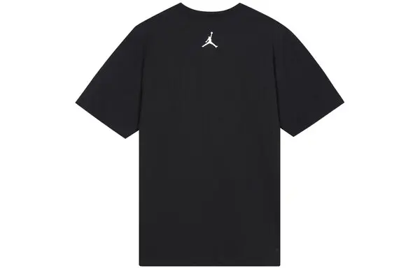 JORDAN 1 Pocket Shoes Embroidered Round Neck Short Sleeve T-shirt - Black