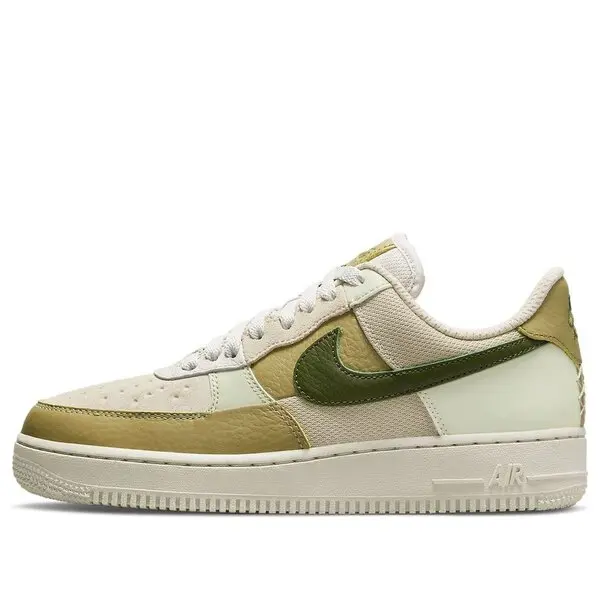 Nike Force 1 Low Casual Sneakers - Cream/green