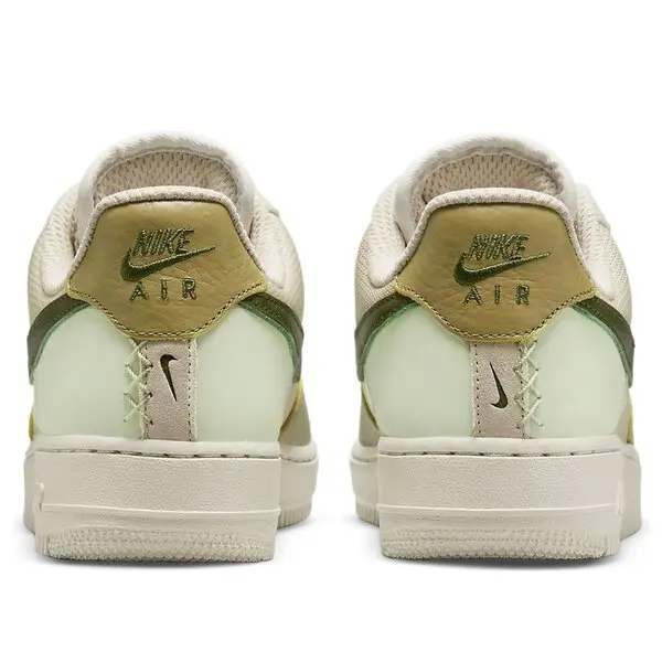 Nike Force 1 Low Casual Sneakers - Cream/green