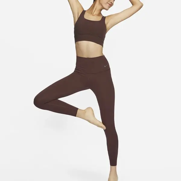 Nike Zenvy Gentle-support High-waisted Leggings - Earth