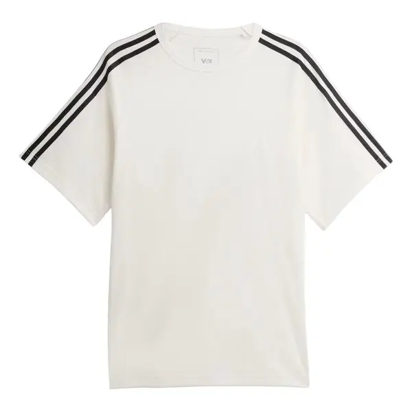 Adidas Y-3 Short Sleeve Tee 3-stripes T-shirt - Core White