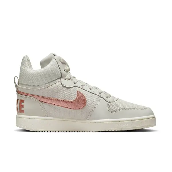 Nike Court Borough Mid Premium High Top Sneakers - Creamwhite/gold