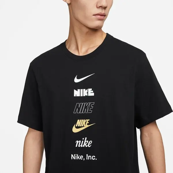 Nike Multi Logo T-shirt 'black