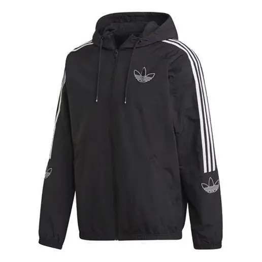Adidas Originals Zip-up Hooded Track Jacket - Black