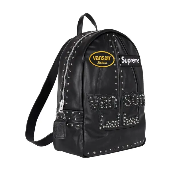 Supreme Fw25 X Vanson Leathers X B.b. Simon Studded Leather Backpack