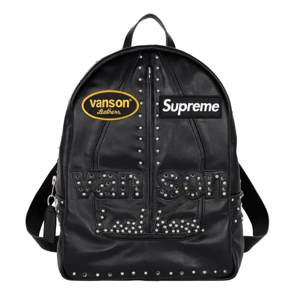 Supreme Fw25 X Vanson Leathers X B.b. Simon Backpack - Black