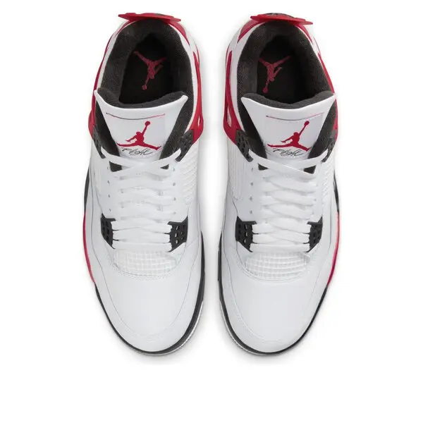 JORDAN Air Retro "red Cement" Sneakers - White/fire Red/black