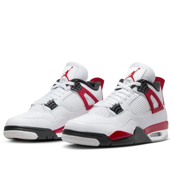 JORDAN Air Retro "red Cement" Sneakers - White/fire Red/black