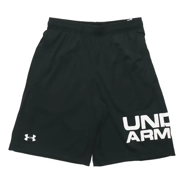 Under Armour Tech Wordmark Sports Shorts - Black/white