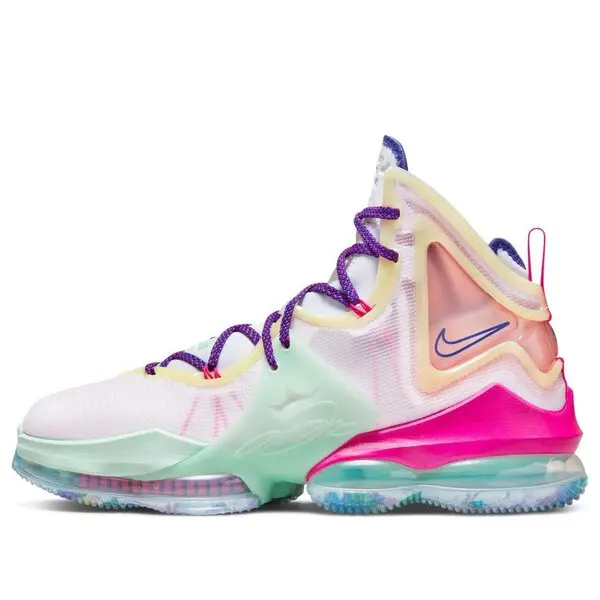 Nike Lebron 19 Ep "valentine's Day" Athletic Sneakers - White/pinkmint/purple