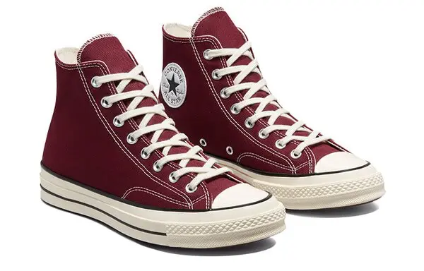 CONVERSE Chuck 70 High Top Recycled Canvas Sneakers - Wine