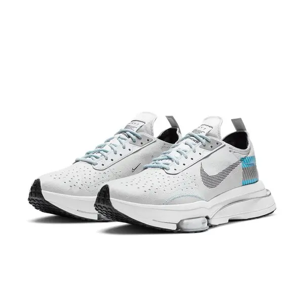 Nike 3m X Air Zoom-type Se "pure Platinum" Athletic Sneakers - White/blue/black