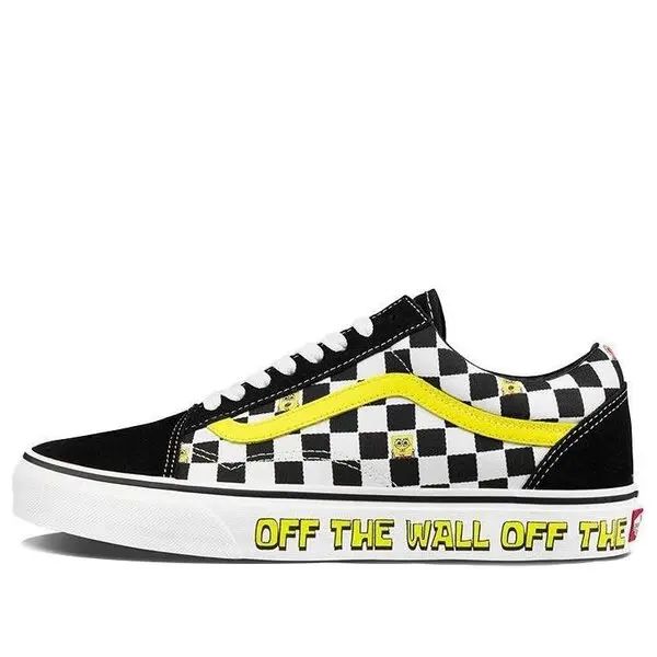 VANS X Spongebob Squarepants Old Skool "off The Wall" Skate Shoes - Black/white