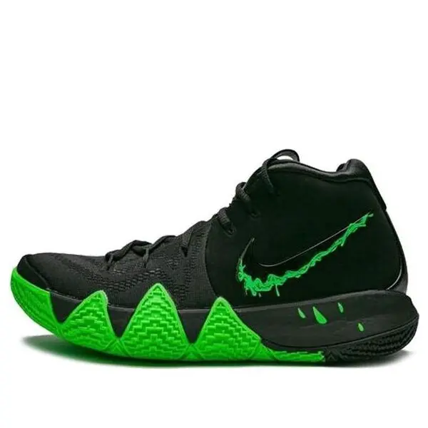 Nike Kyrie 4 Ep 'halloween' Low Top Sneakers - Black/rage Green