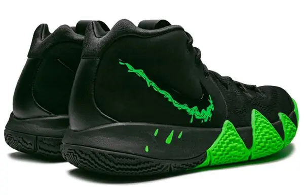 Nike Kyrie 4 Ep 'halloween' Low Top Sneakers - Black/rage Green