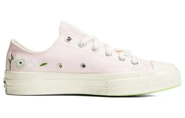CONVERSE Chuck 70 "white Flower" Low Top Sneakers - Pink