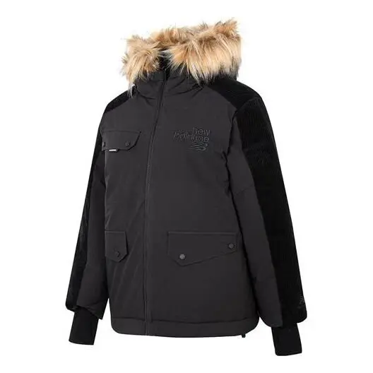 NEW BALANCE Winter Windproof Parka - Black/brown