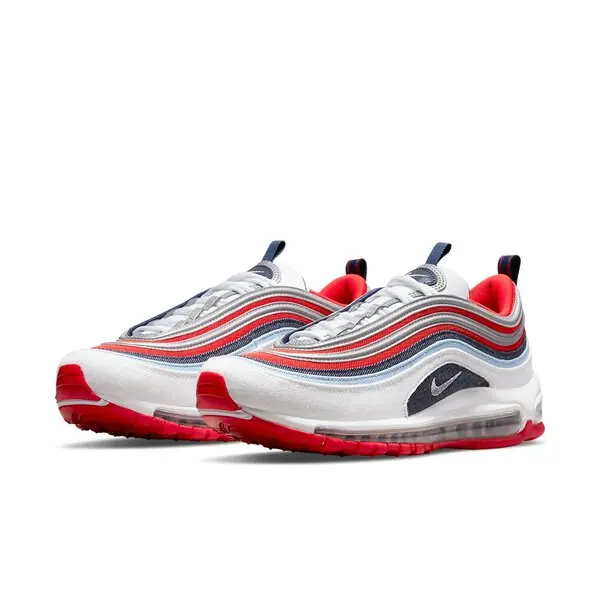 Nike Max 97 "usa Denim" Athletic Sneakers - White/blue/red