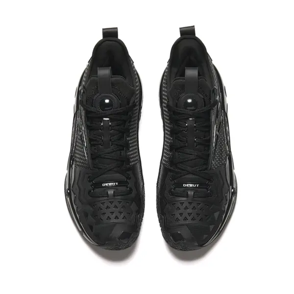 ANTA Shock Wave 5 Pro 'dark Knight' Athletic Sneakers - Black