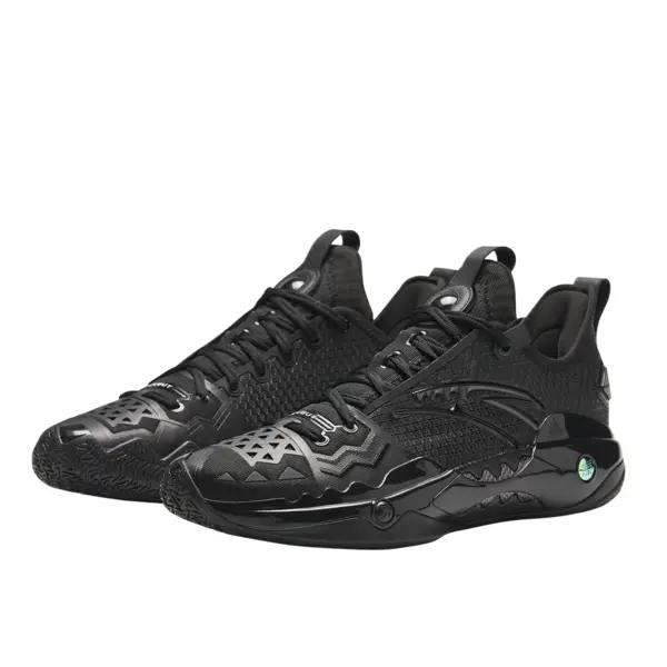 ANTA Shock Wave 5 Pro 'dark Knight' Athletic Sneakers - Black