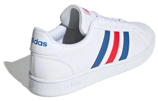 Adidas Grand Court Base Sneakers - White/red/blue