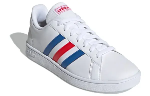 Adidas Grand Court Base Sneakers - White/red/blue