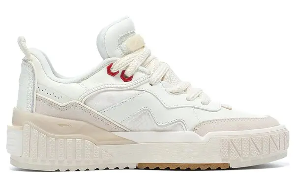 LI-NING 001 Unblock Skate Sneakers - White/pink/red