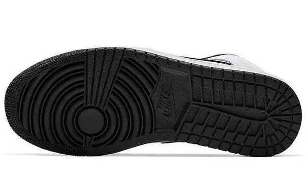 JORDAN 1 Mid Sneakers - White/black/silver