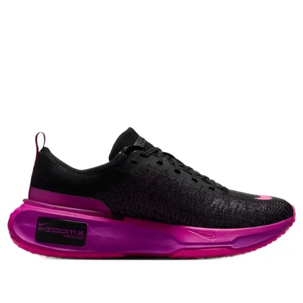 Nike Zoomx Invincible Run 3 Sneakers - Black/vivid Grape/hyper Violet