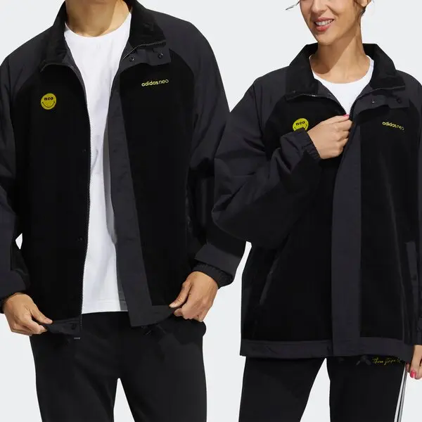 Adidas Neo U Smly Jkt Colorblock Casual Stand Collar Jacket