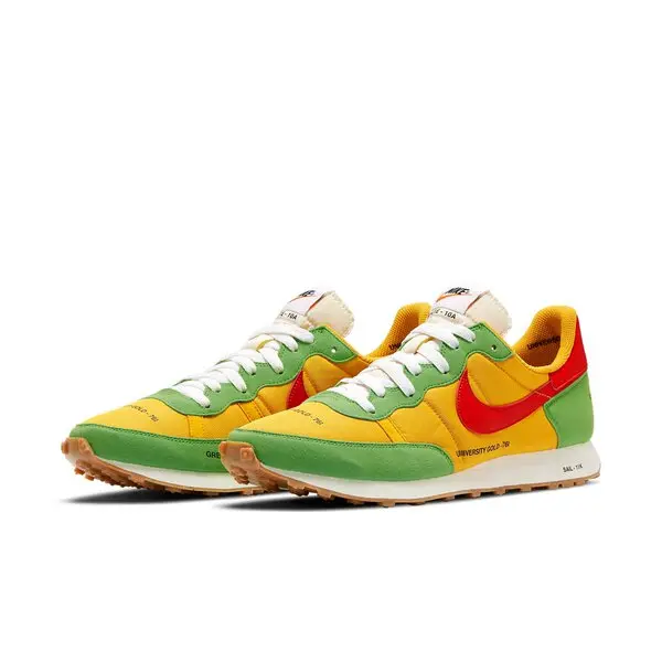 Nike Challenger Og "university Gold Green Nebula" Sneakers - Yellowgreenred