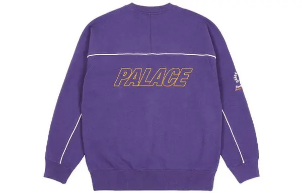 PALACE Crewneck Sweatshirt With Italy Soccer/football Logo - Purple