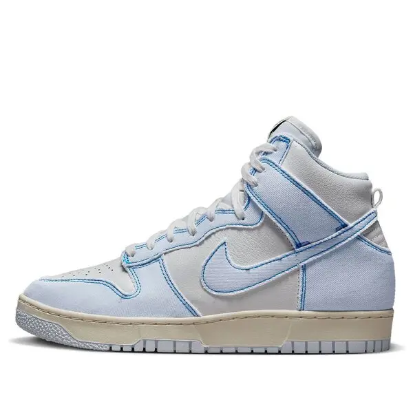 Nike Dunk High 1985 "blue Denim" High Top Sneakers - Blue/white