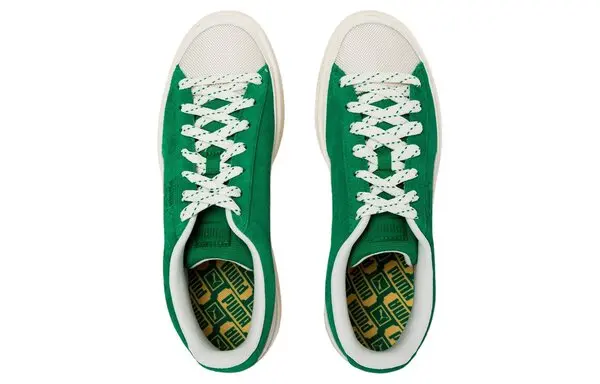 PUMA Suede Trail Lace Sneakers - Green/beige
