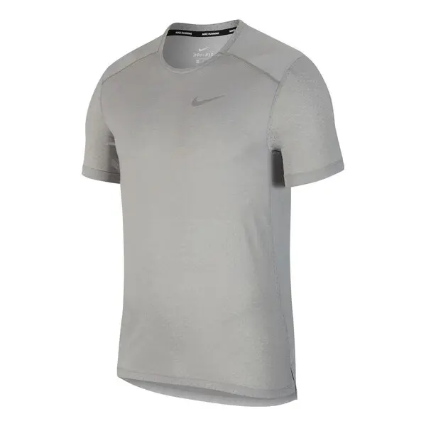 Nike Dri-fit Breathe Rise 365 Hb Gx Short Sleeve Shirt - Grey/multi-color