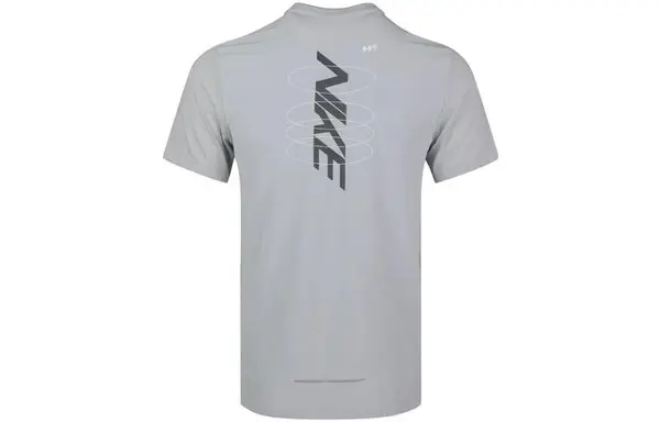 Nike Dri-fit Breathe Rise 365 Hb Gx Short Sleeve Shirt - Grey/multi-color