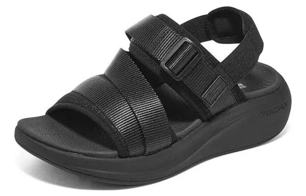 Sketchers Max Cushioning Essential Sandal - Black