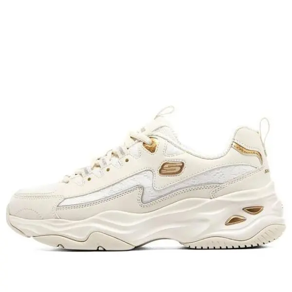 Sketchers D'lites 4.0 "white Gold" Sneakers - White/gold
