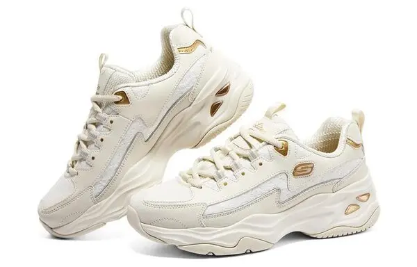 Sketchers D'lites 4.0 "white Gold" Sneakers