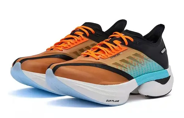 361 DEGREES Hurricane Athletic Sneakers - Orange/black