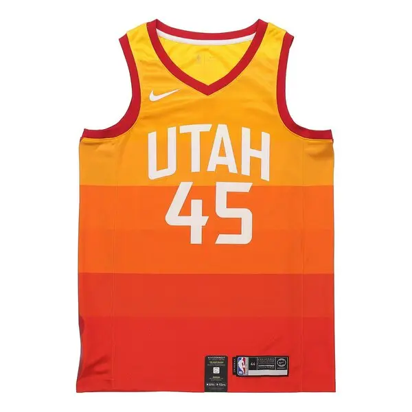 Nike Nba City Limited Sw Fan Edition 19-20 Season Utah Jazz 4 No. 5 Jersey - Orange