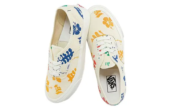 VANS Authentic 44 Dx Low Top Sneakers - White/blue/yellow