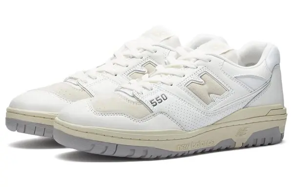 NEW BALANCE 550 Lace-up Sneakers - White/timberwolf/raincloud