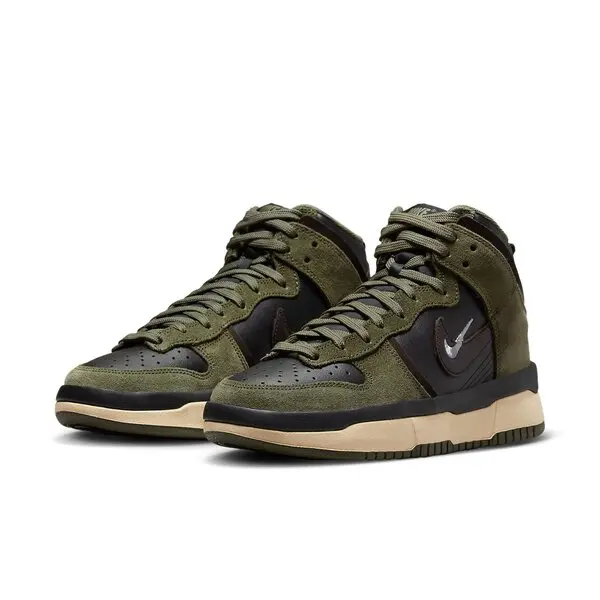 Nike Dunk High Up "medium Olive - Medium Olive/black/velvet Brown