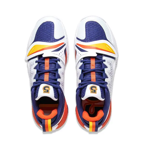 LI-NING Badfive Furious 2 Sneakers - White/blue/orange