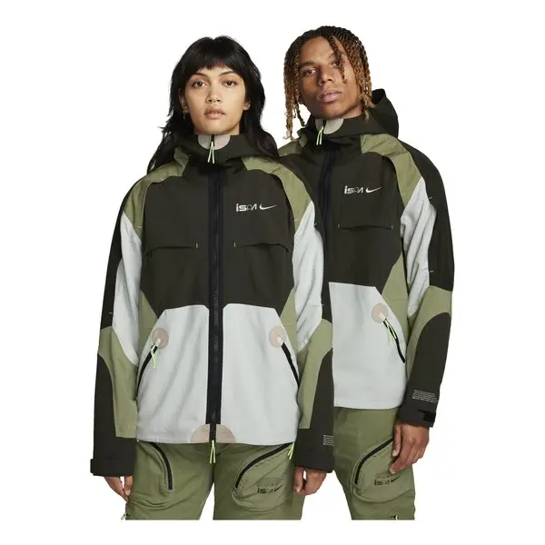 Nike Ispa Jacket Asia Sizing 'sequoia Alligator Light Silver - Sequoia/alligator/light Silver