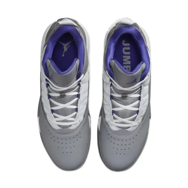 JORDAN Air Stay Loyal High Top Sneakers - Gray/blue/white