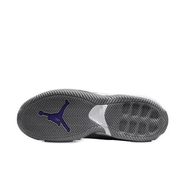 JORDAN Air Stay Loyal High Top Sneakers - Gray/blue/white